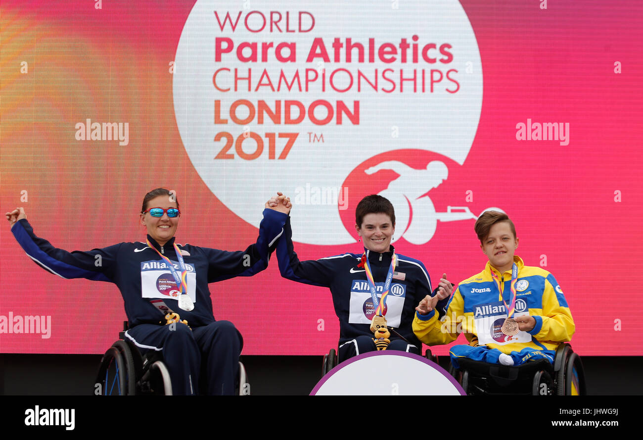 (left-right) USA's Rachael Morrison, USA's Cassie Mitchell, and Ukraine ...
