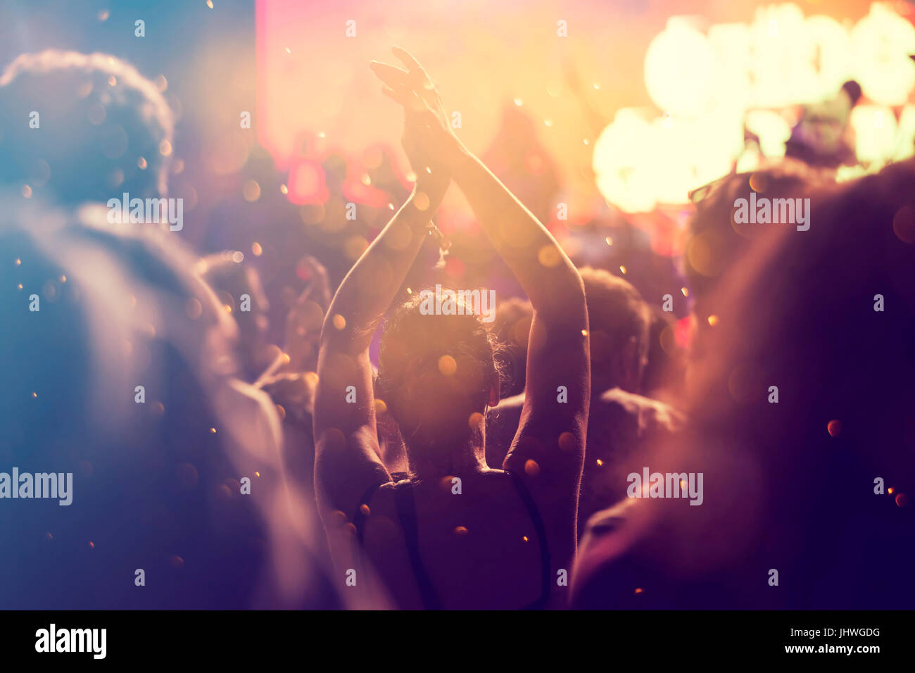 Rock concert audience hi-res stock photography and images - Alamy