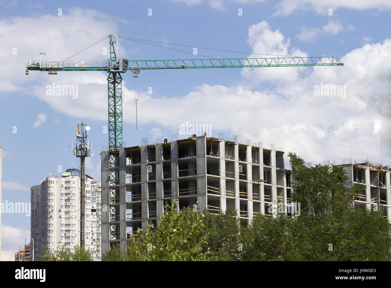 Tower crane close up hi-res stock photography and images - Alamy