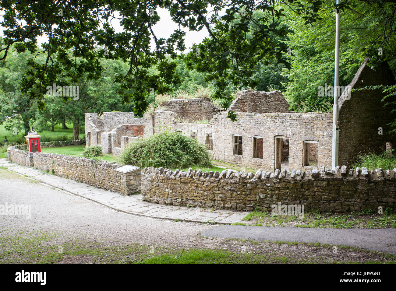 Tyneham Village, near Wareham, Dorset. Part of the Purbecks. Evacuated ...