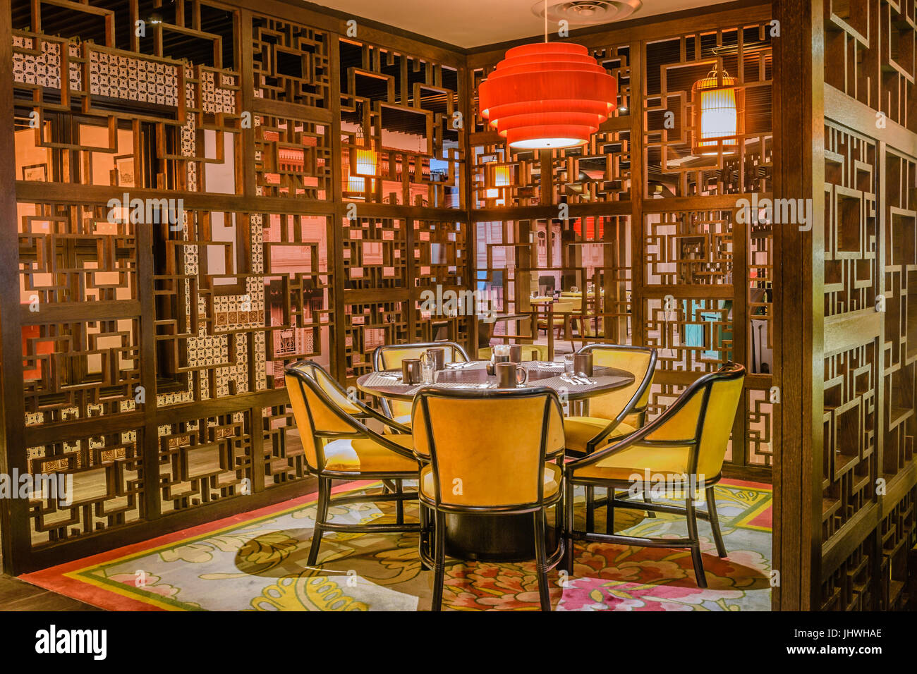 beautiful asian themed restaurant Stock Photo - Alamy