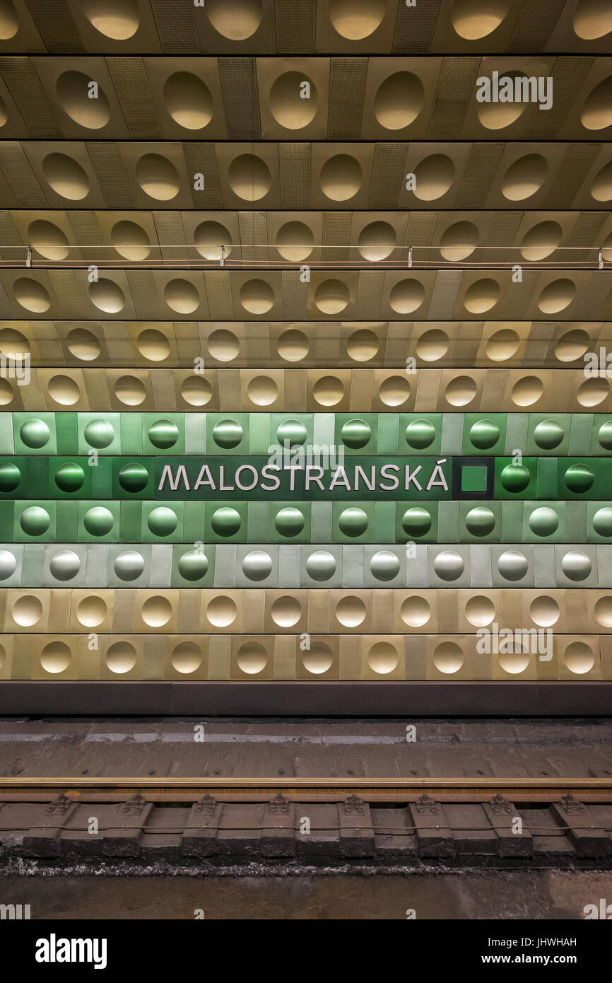 Prague metro subway underground public transportation czech republic hi ...