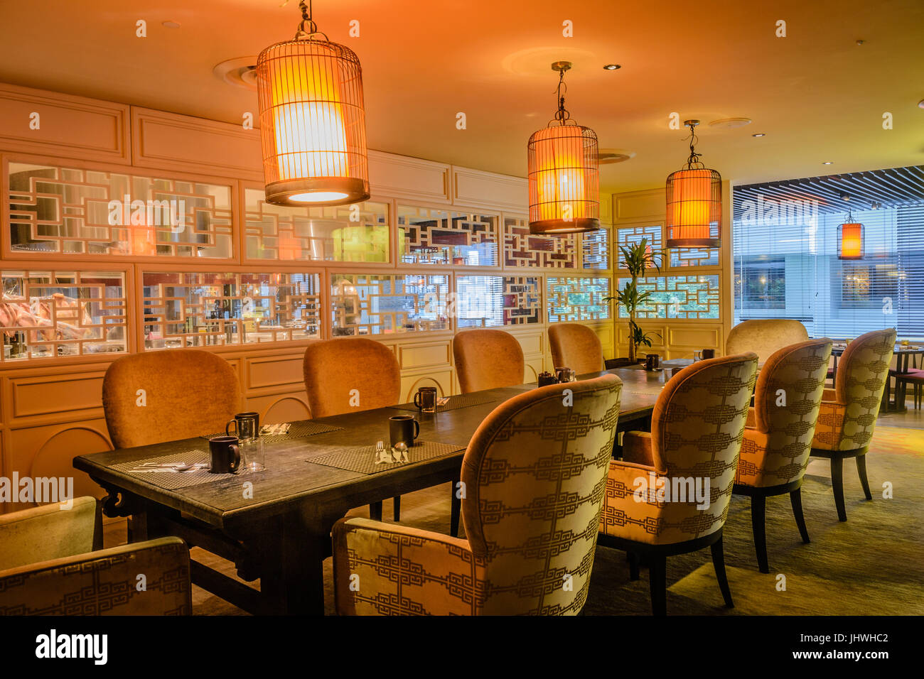 beautiful asian themed restaurant Stock Photo - Alamy