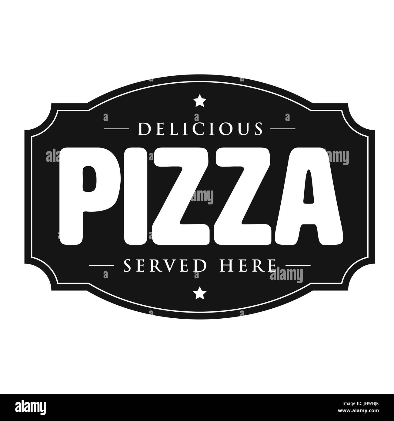 Pizza vintage sign retro vector Stock Vector Image & Art - Alamy