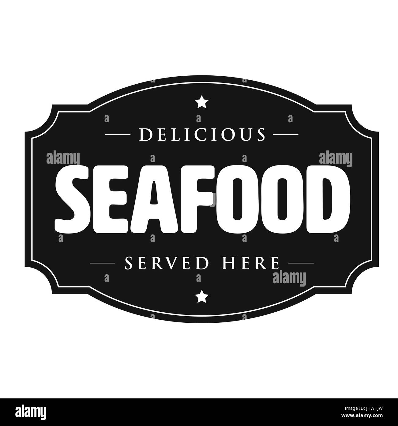 Seafood restaurant poster Cut Out Stock Images & Pictures - Alamy