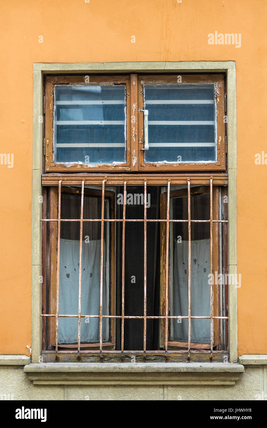 Vintage lattice window Stock Photo - Alamy