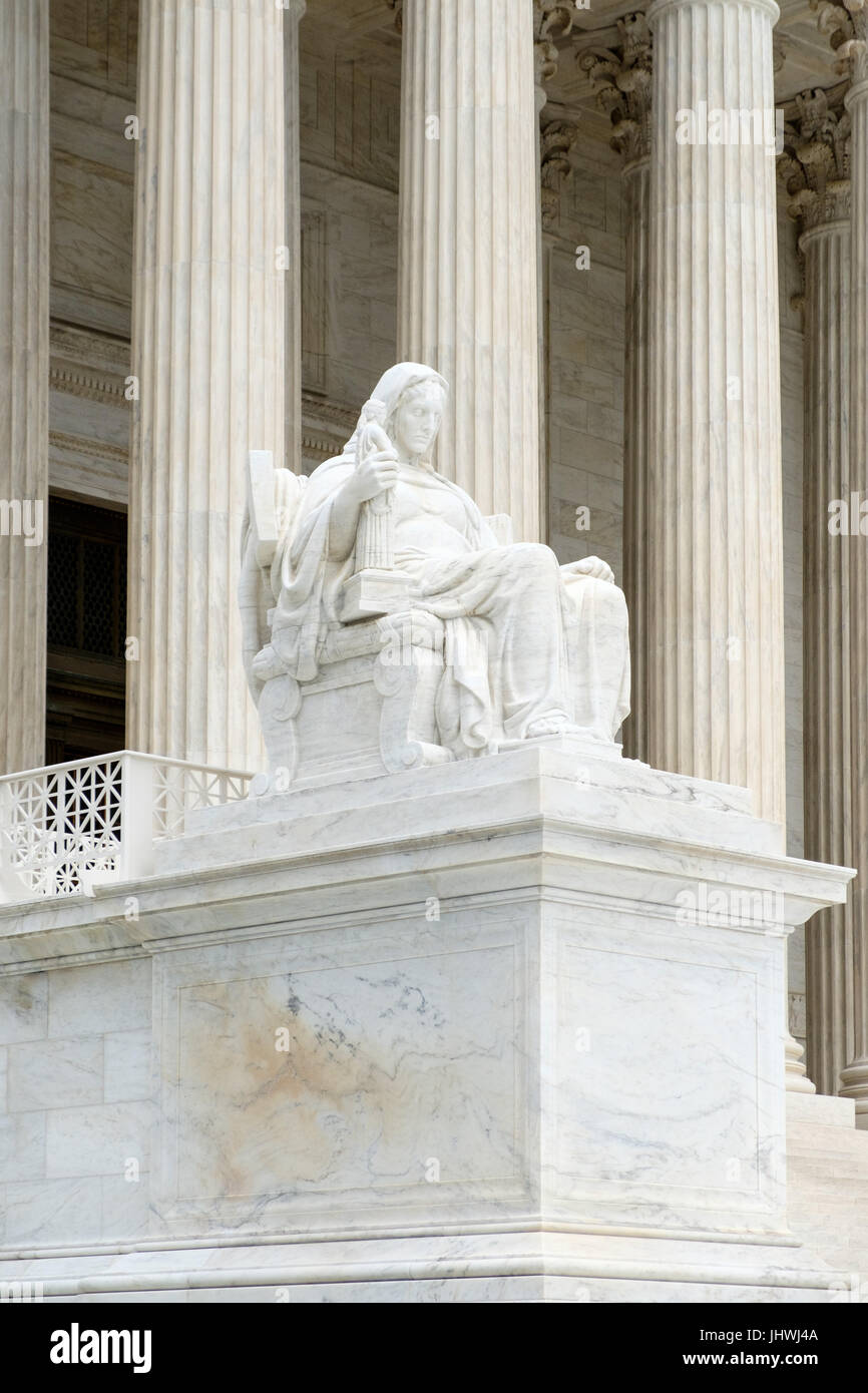 The Contemplation of Justice Sculpture, Supreme Court, Capitol Hill ...