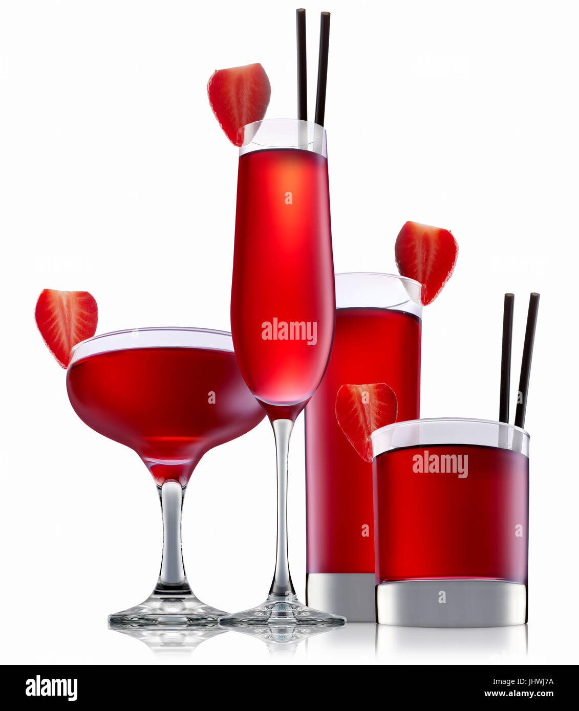 alcohol cocktail isolated on white background Stock Photo - Alamy