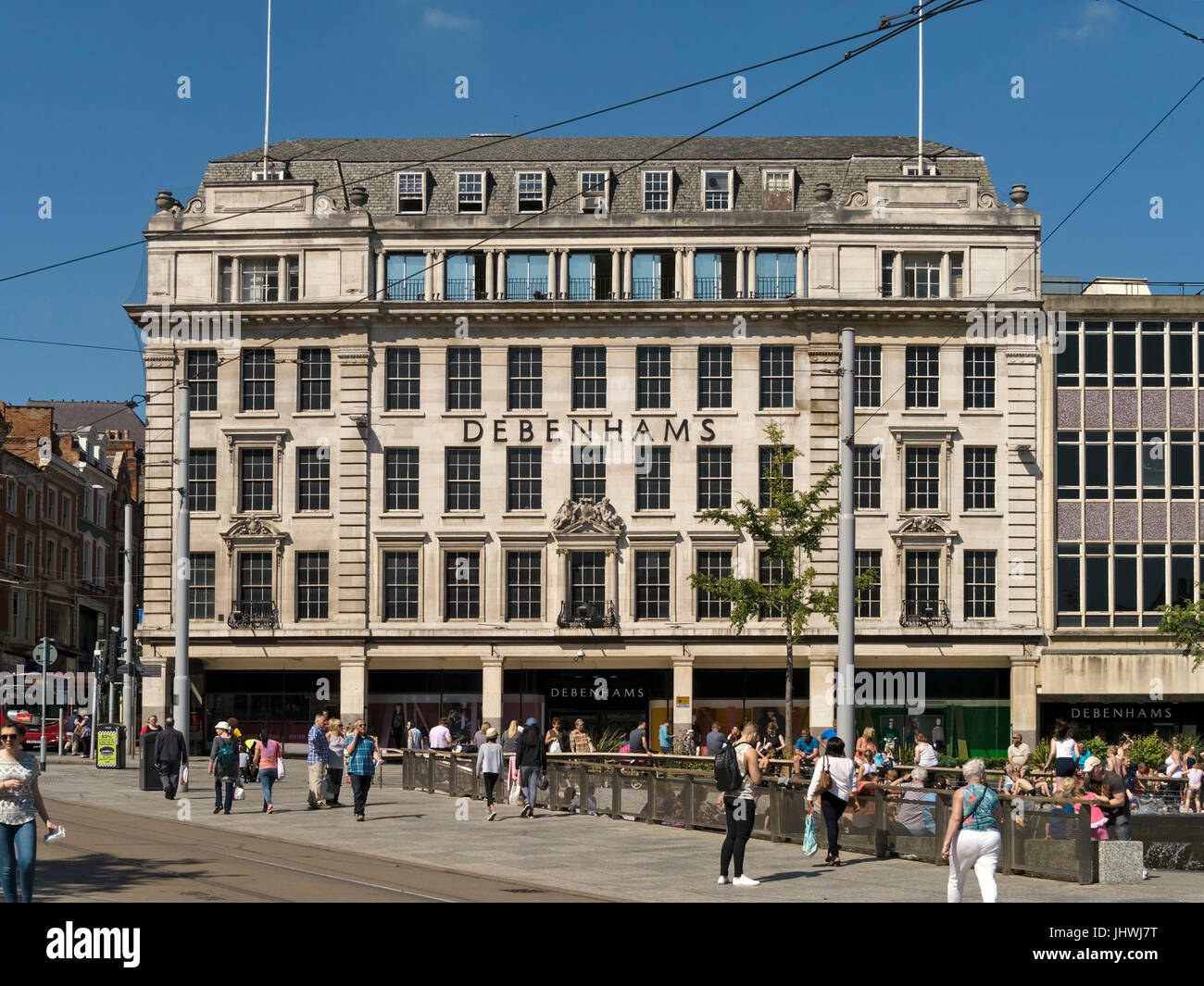Debenhams Department store building in Old Market Square, Nottingham ...