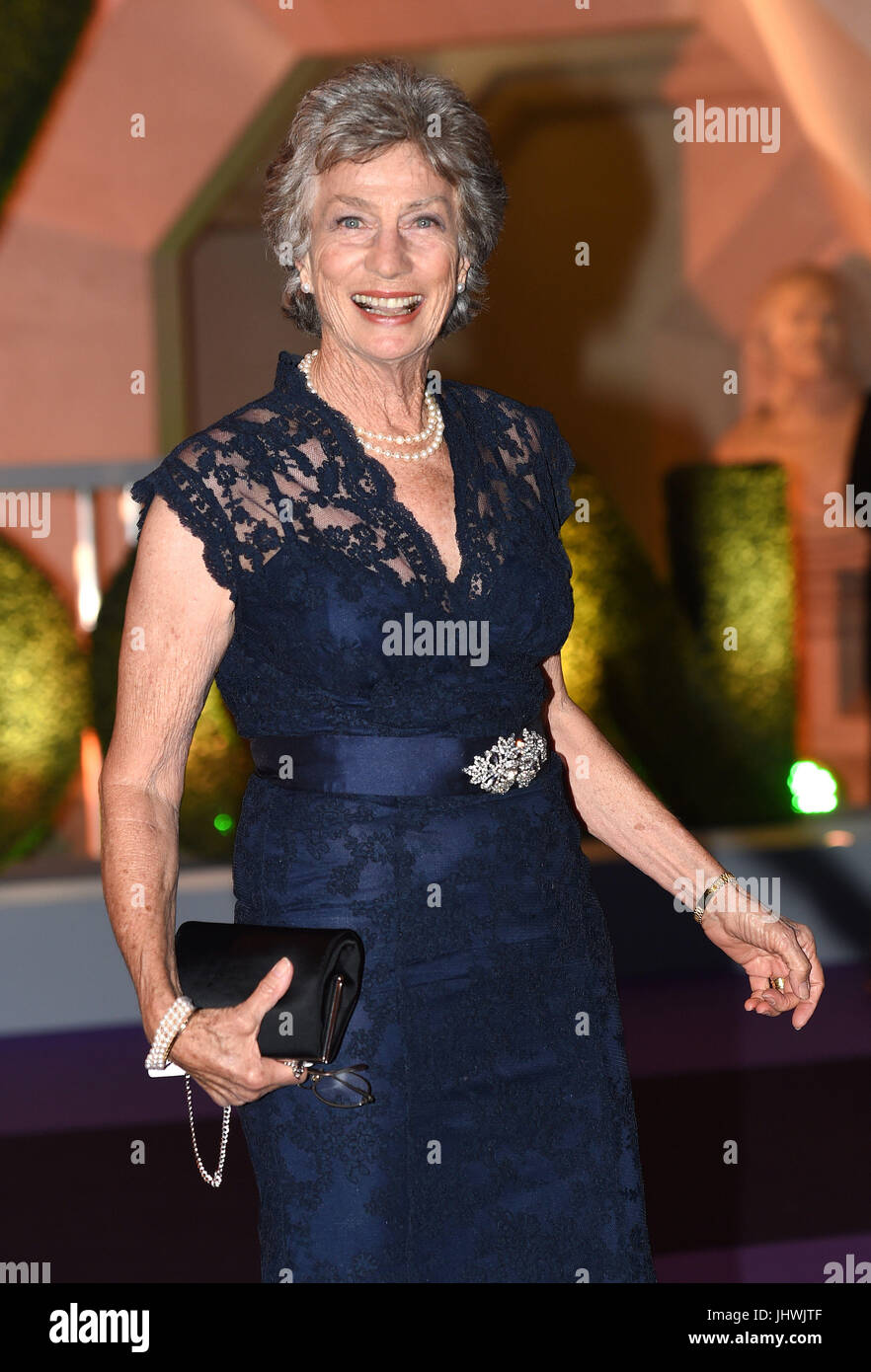 Virginia Wade arriving at the Wimbledon Champions Dinner 2017, at the ...