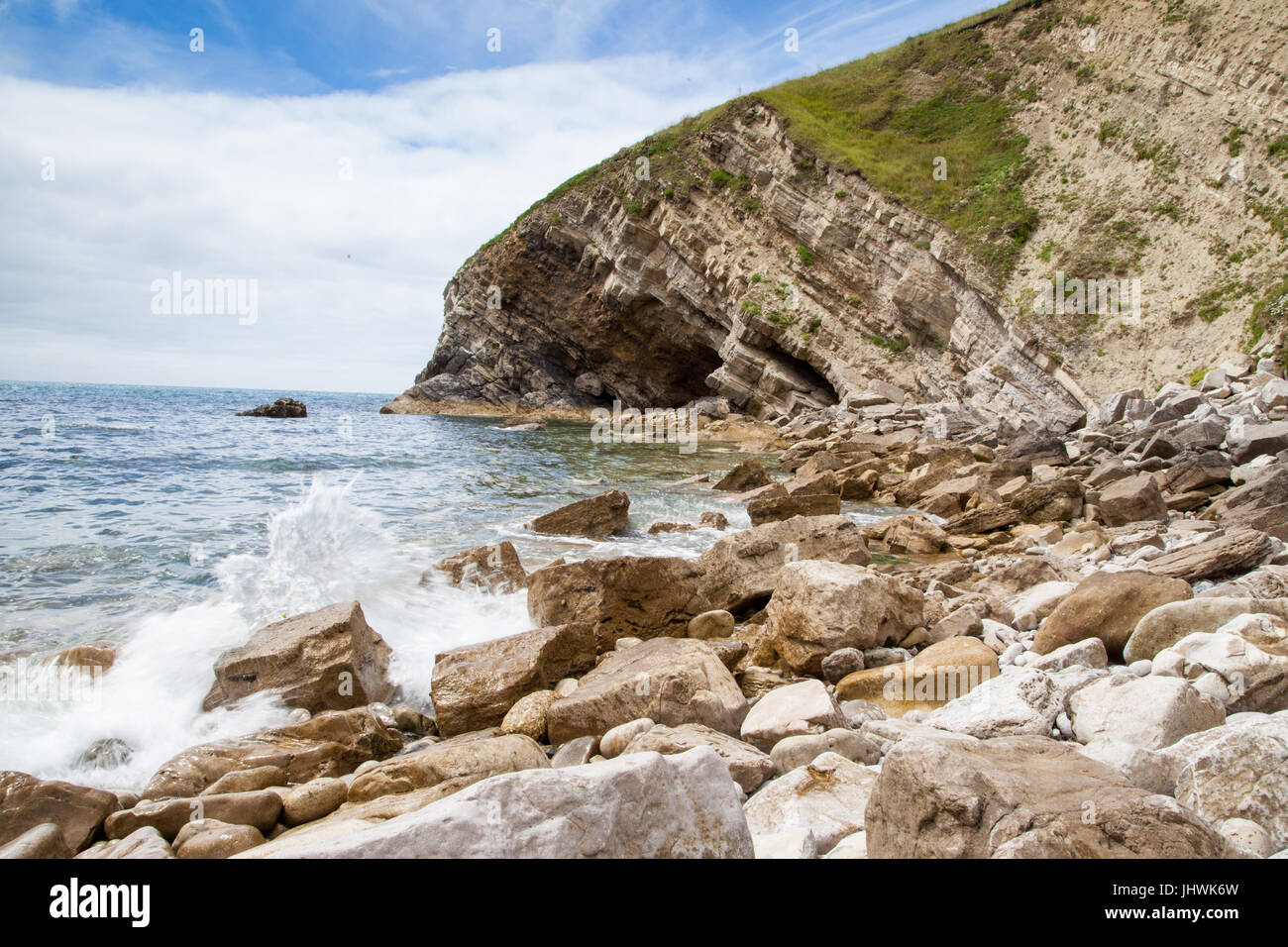 Cove next to Worbarrow Bay, Dorset. Part of Military Ranges by Tyneham ...