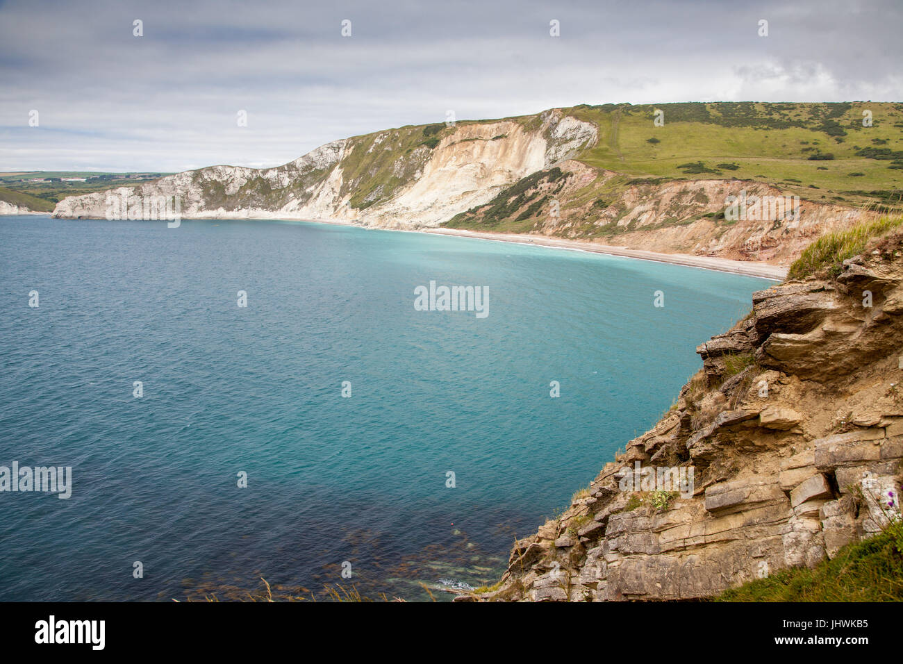 Worbarrow Bay, Purbeck, Dorset near Tyneham village. Part of Army ...