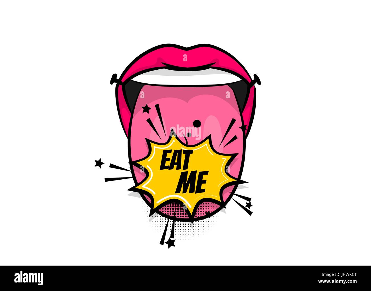 Smile mouth comic Cut Out Stock Images & Pictures - Alamy