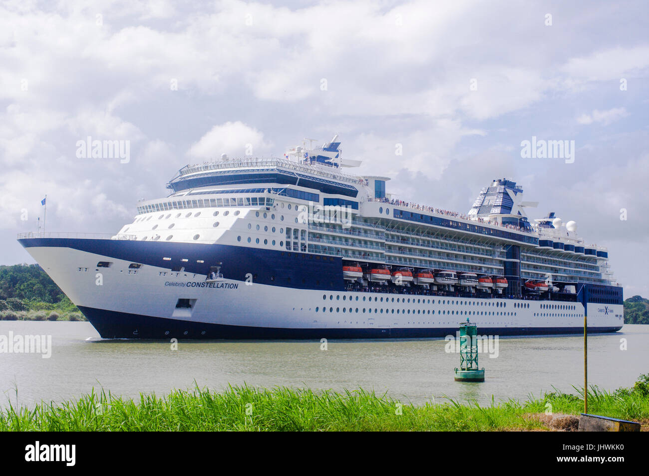 The Celebrity Constellation Cruise ship in the Panama Canal Stock Photo ...