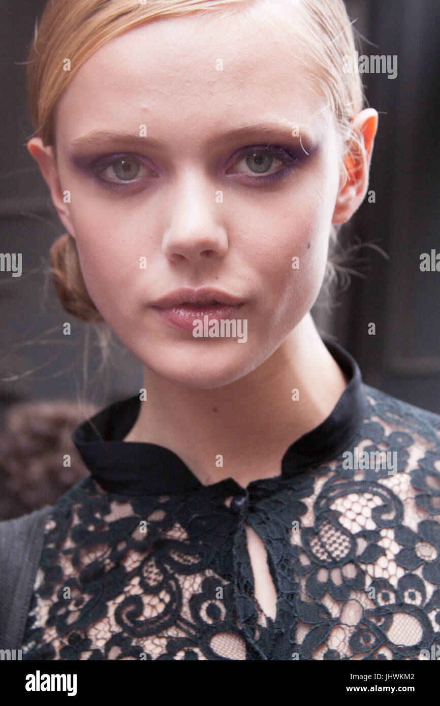 Professional Makeup beauty portrait of Fashion model Frida Gustavsson ...