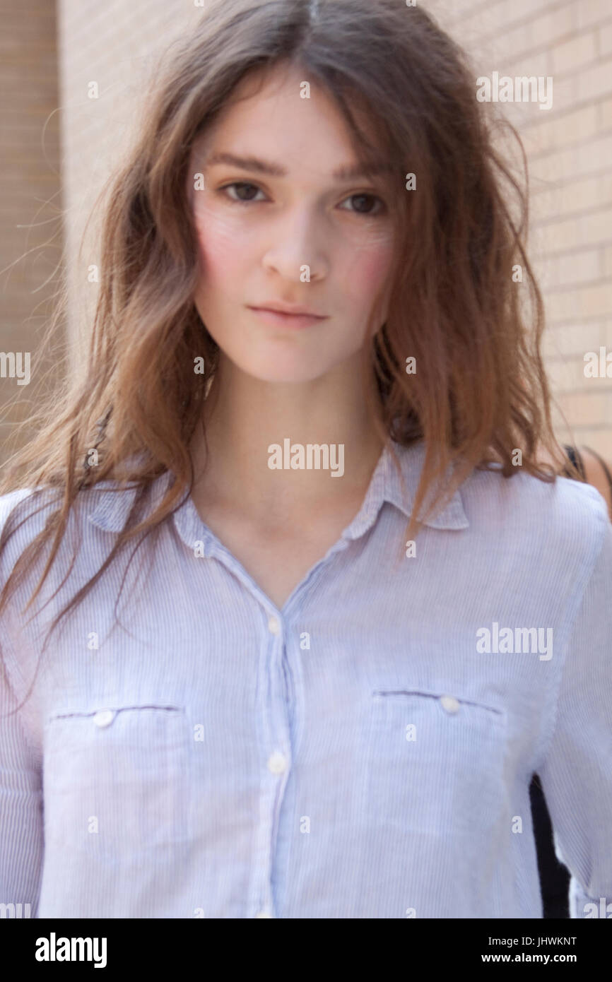 Beautiful glowing skin No Makeup beauty portrait of Fashion model ...