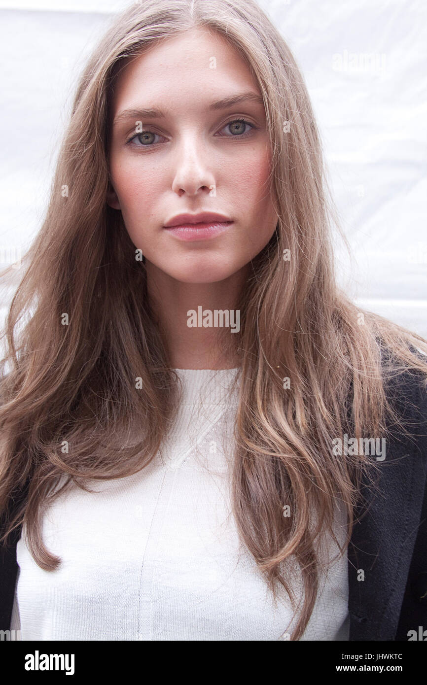 Beautiful glowing skin No Makeup beauty portrait of Fashion model ...