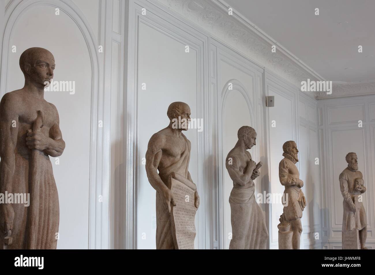 A row of statues on display at the International Museum of Surgical ...