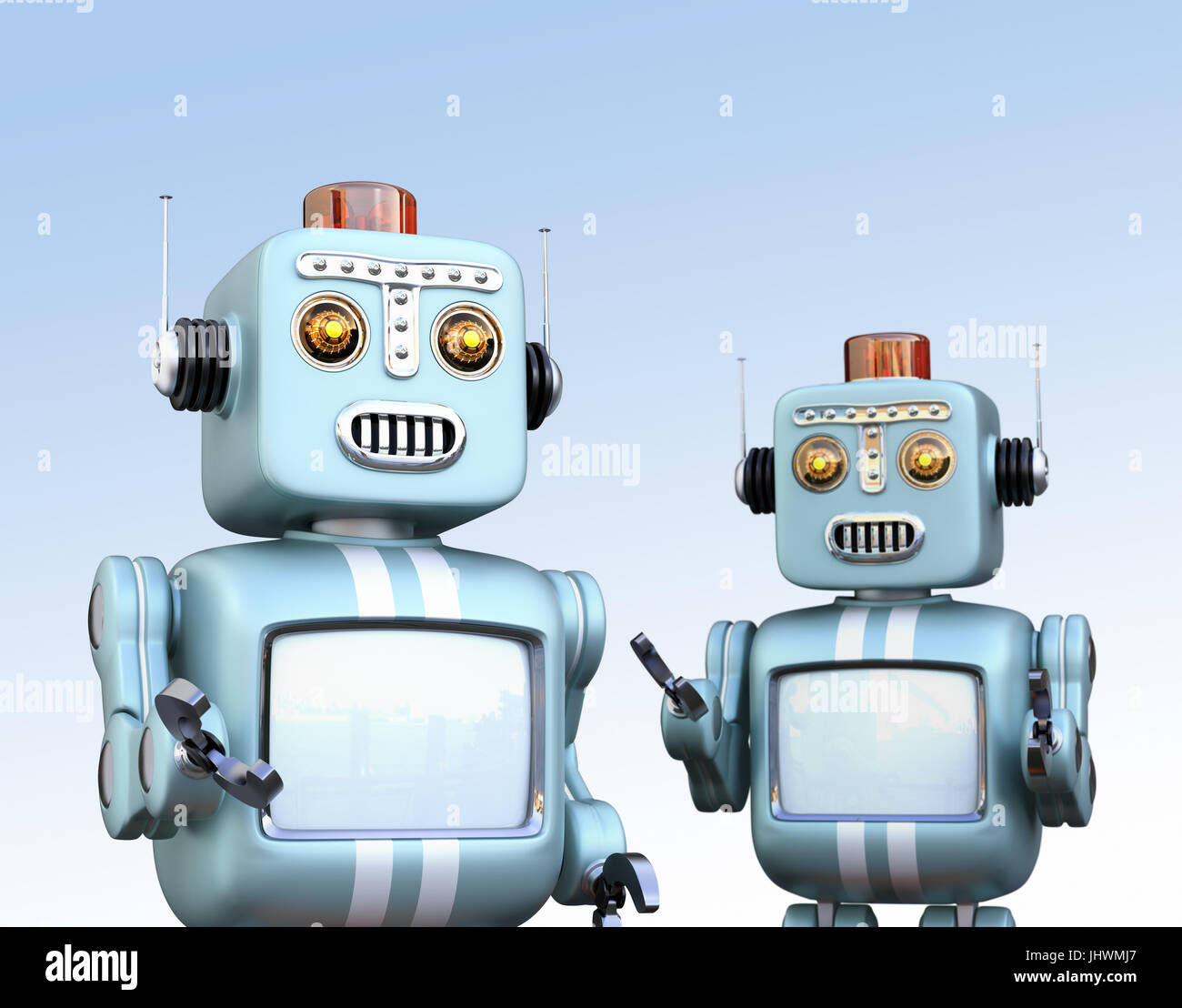 Retro robots hi-res stock photography and images - Alamy