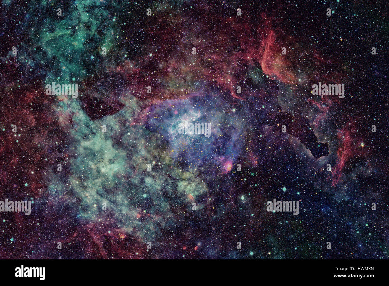 Nebula and stars in outer space. Elements of this image furnished by ...