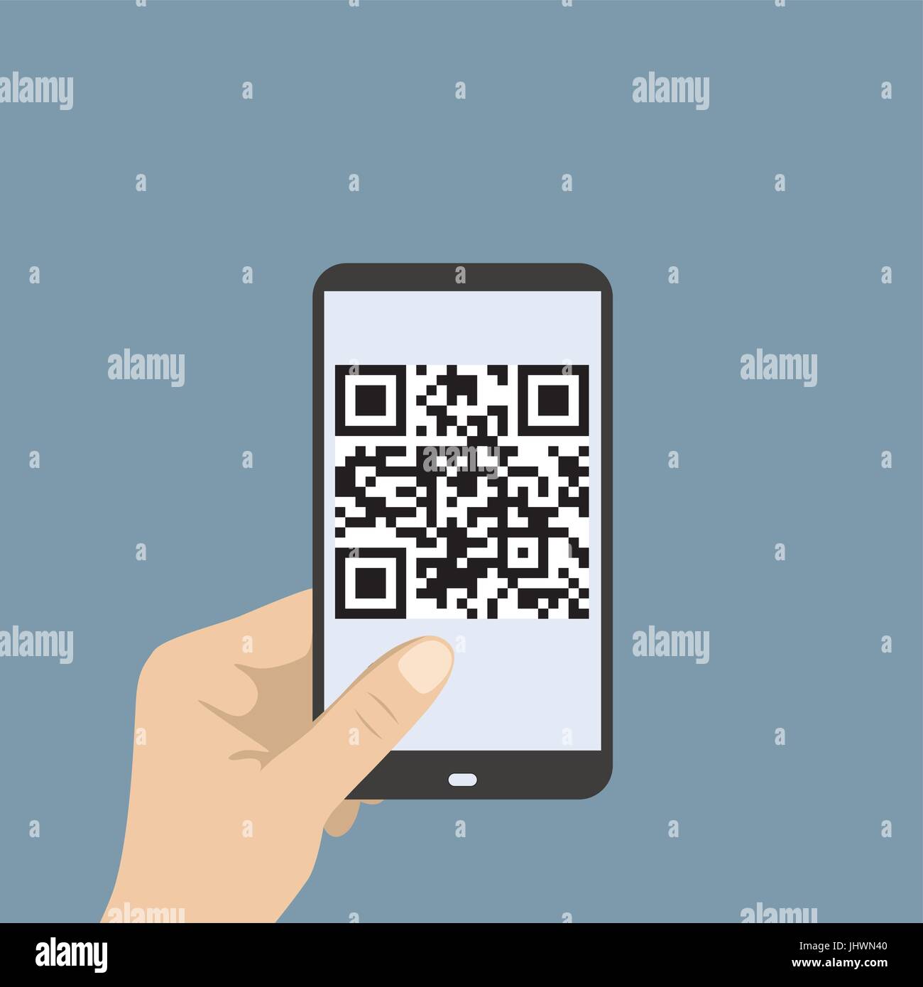 Mobile smartphone qr code vector illustration Stock Vector Image & Art ...