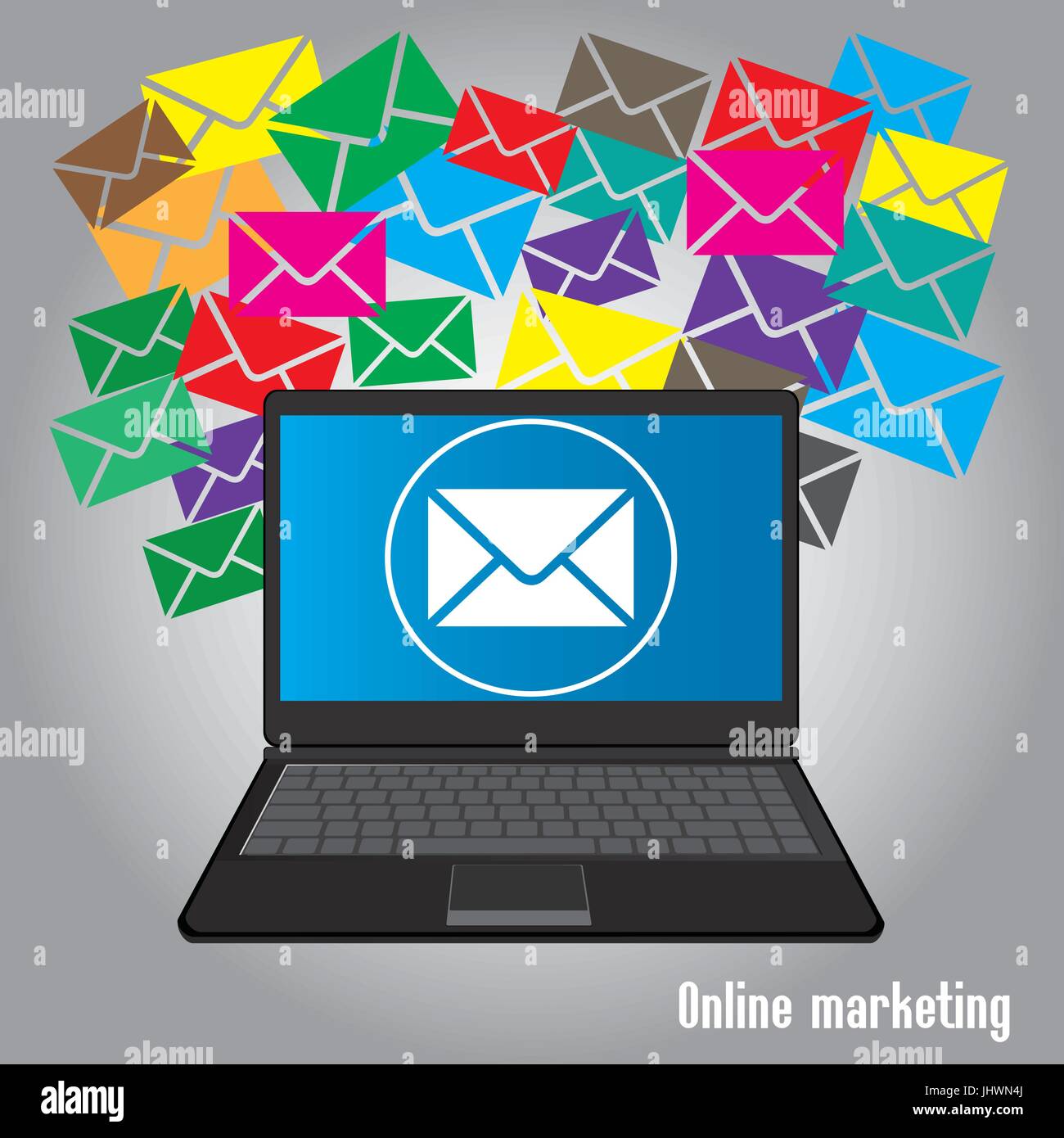 Laptop infographics hi-res stock photography and images - Alamy