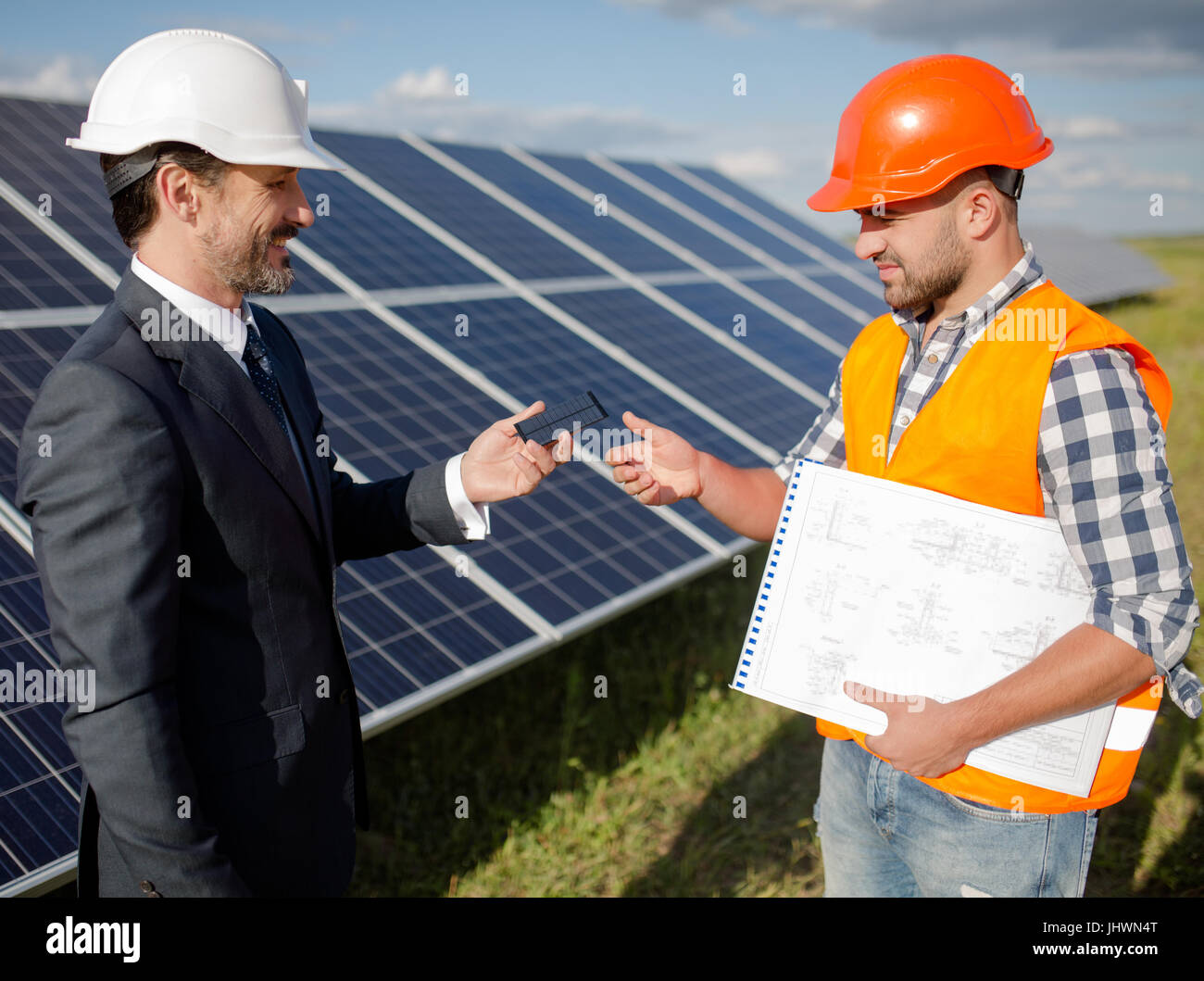 Business client solar station hi-res stock photography and images - Alamy
