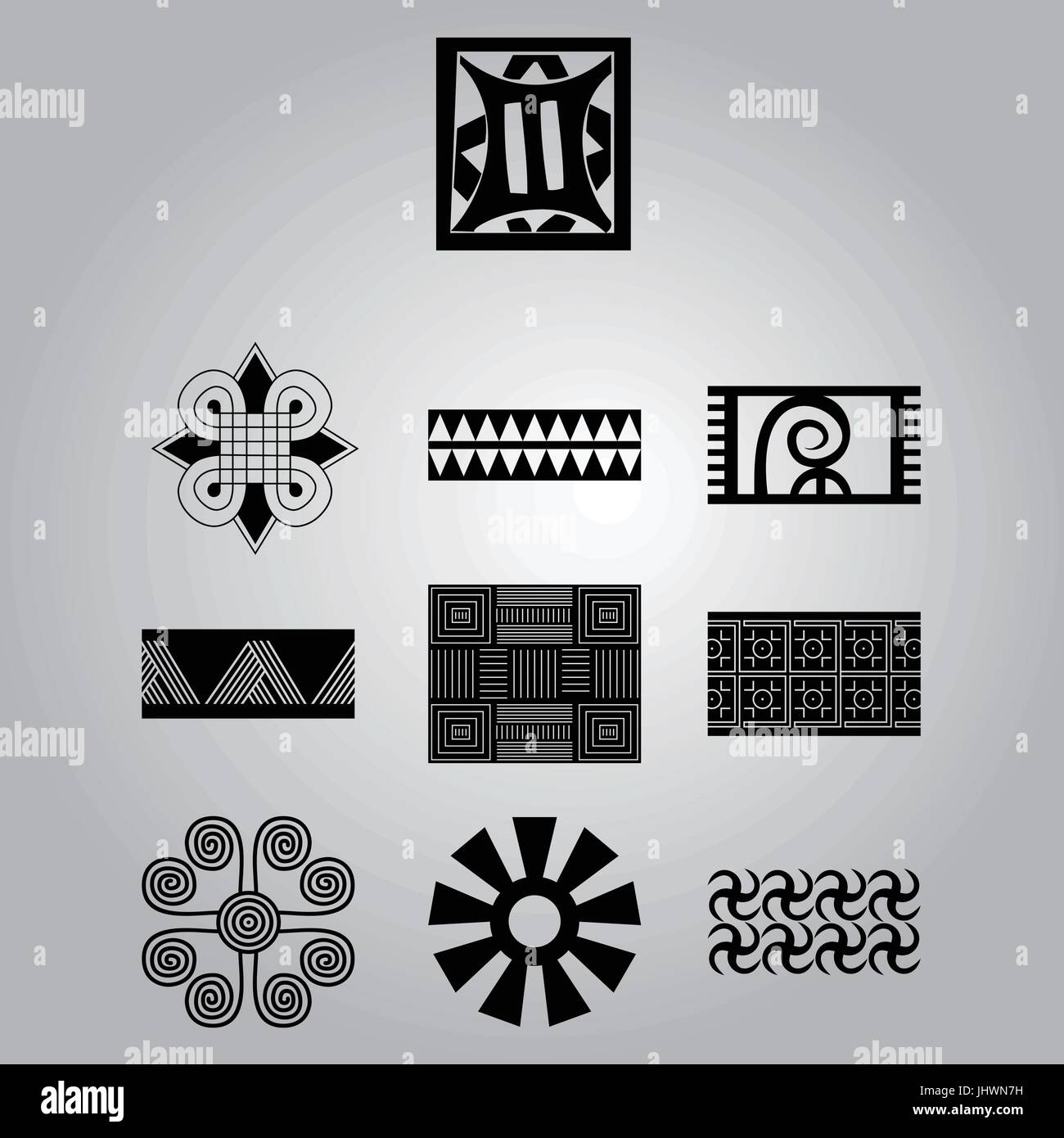 African national symbols and ornaments Stock Vector Image & Art - Alamy