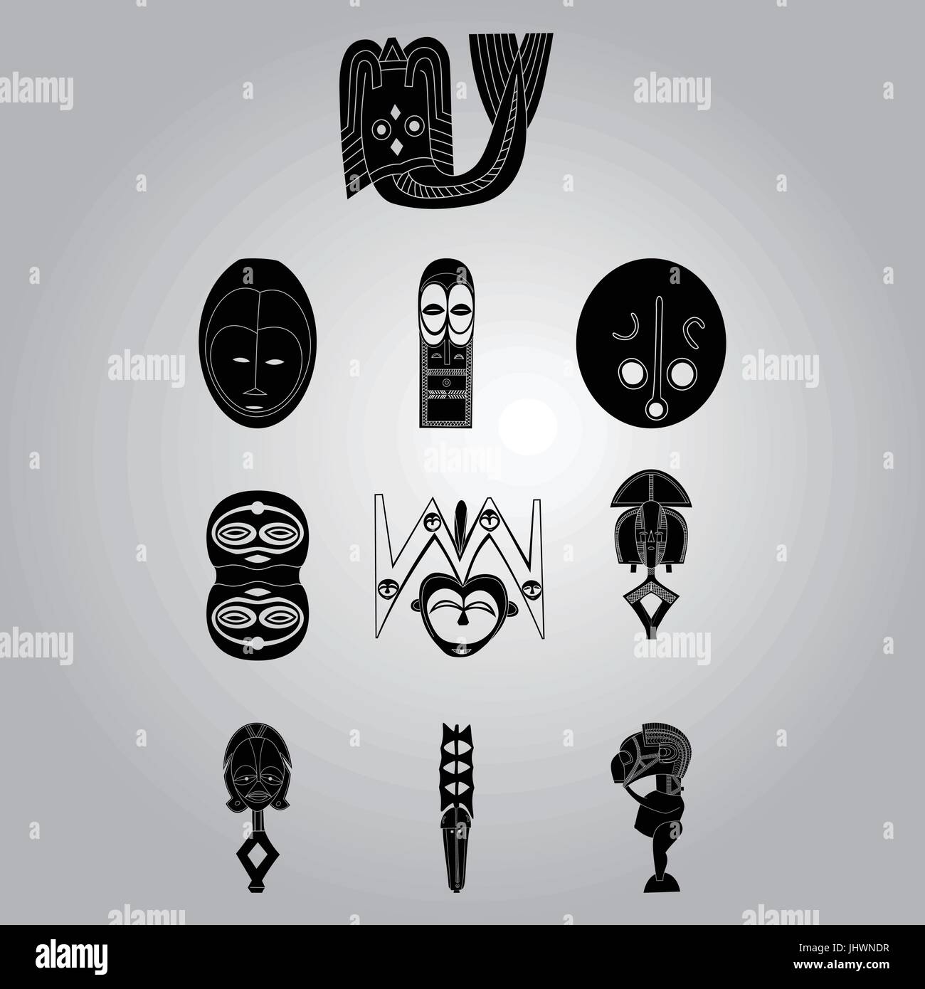 African national symbols and ornaments Stock Vector Image & Art - Alamy