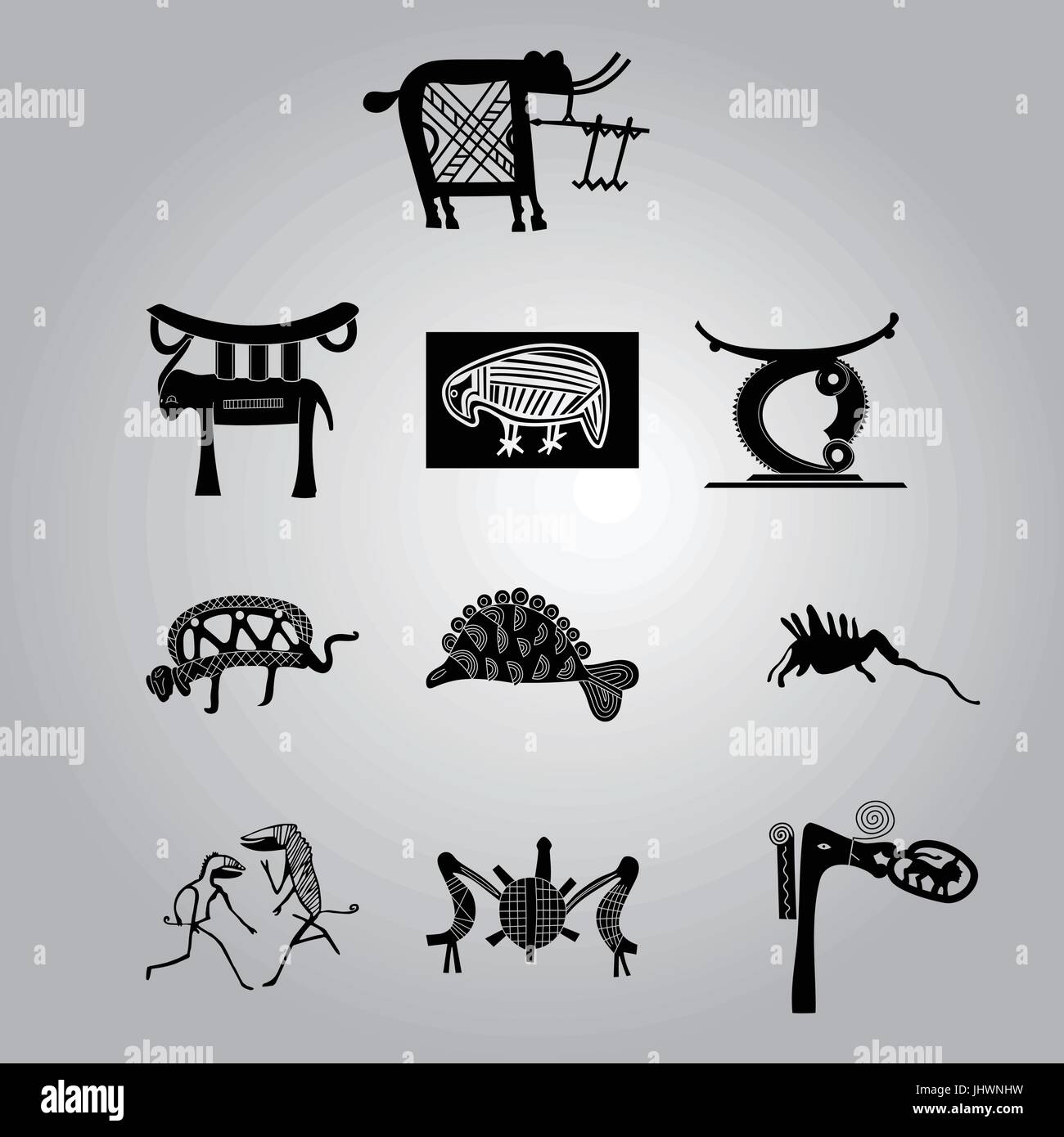 African national symbols and ornaments Stock Vector Image & Art - Alamy