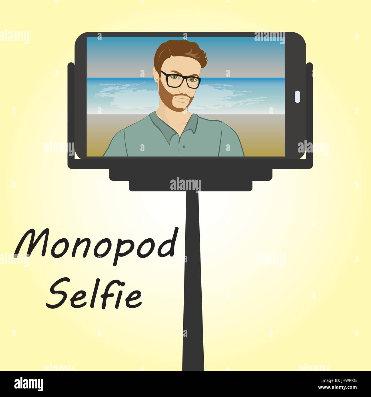 Selfie vector illustration hi-res stock photography and images - Alamy