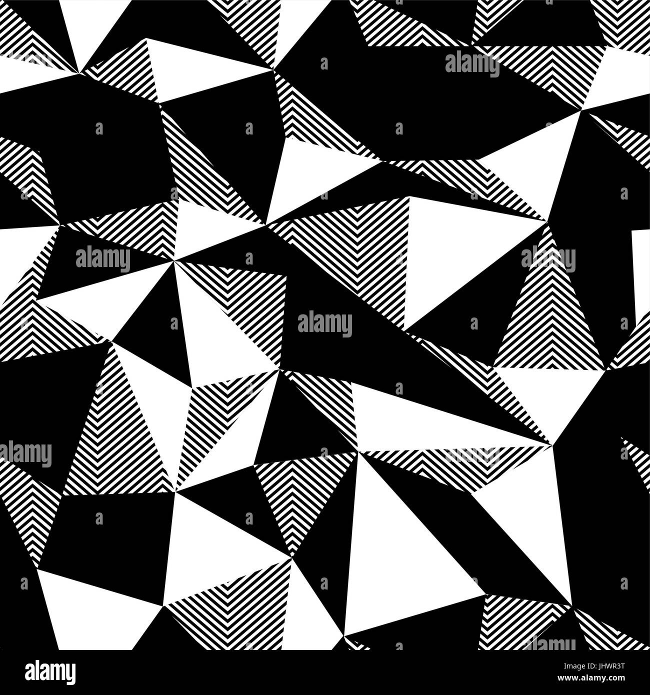 Triangle seamless black and white pattern Stock Vector Image & Art - Alamy