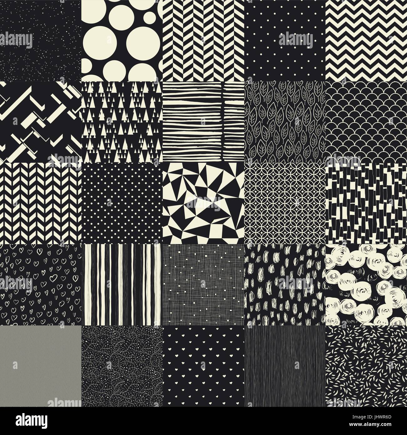25 seamless different vector patterns Stock Vector Image & Art - Alamy
