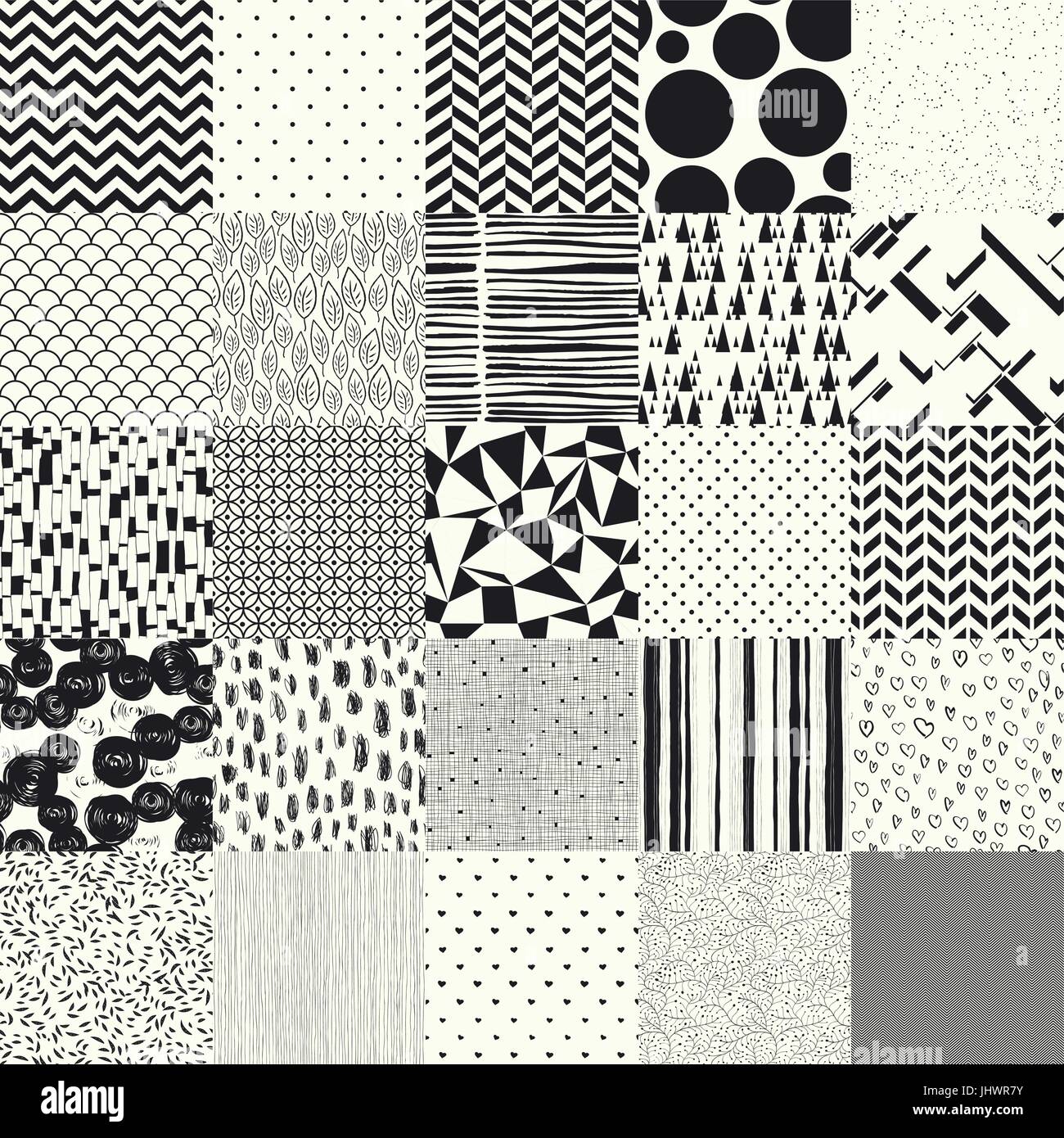 25 seamless different vector patterns Stock Vector Image & Art - Alamy
