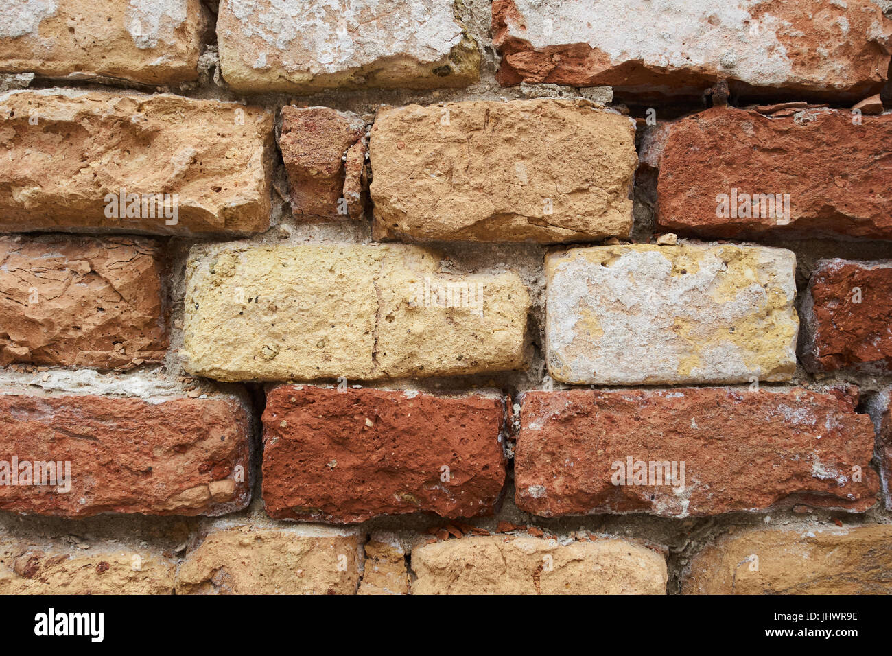Brick wall with old brickwork.Venice. Italy Stock Photo - Alamy