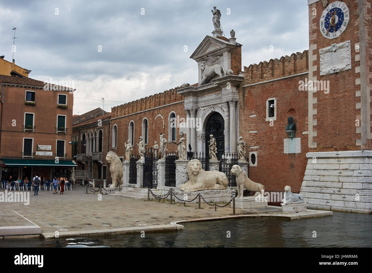 Entrance to military barracks. Venice. Italy Stock Photo - Alamy