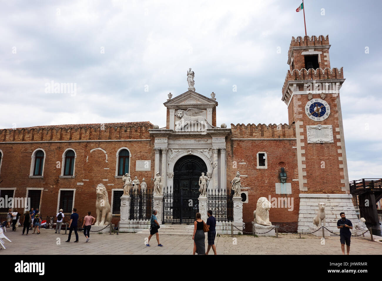 Entrance to military barracks. Venice. Italy Stock Photo - Alamy