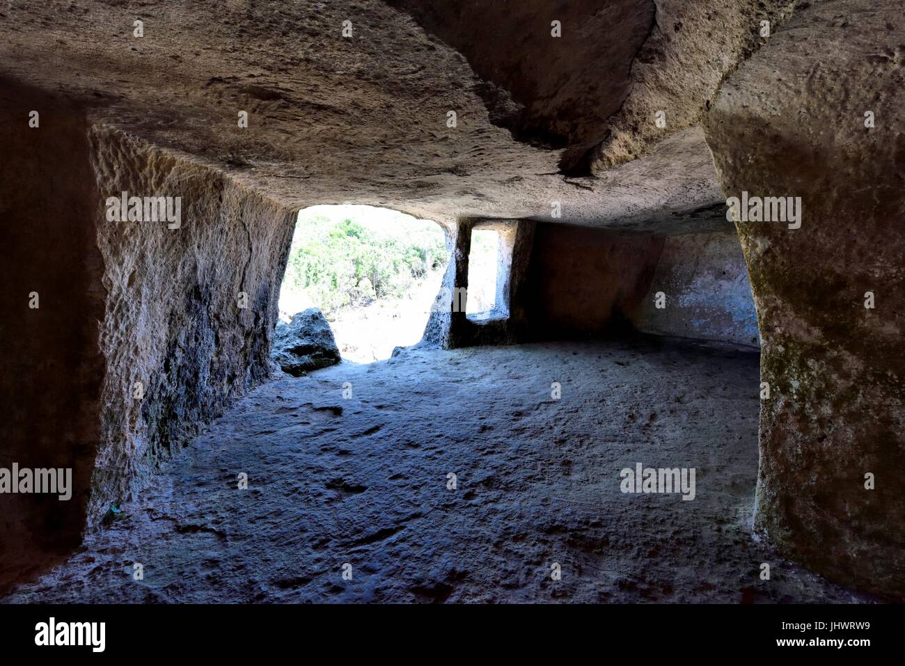 Cala Morell Necropolis Menorca Minorca Stock Photo - Alamy