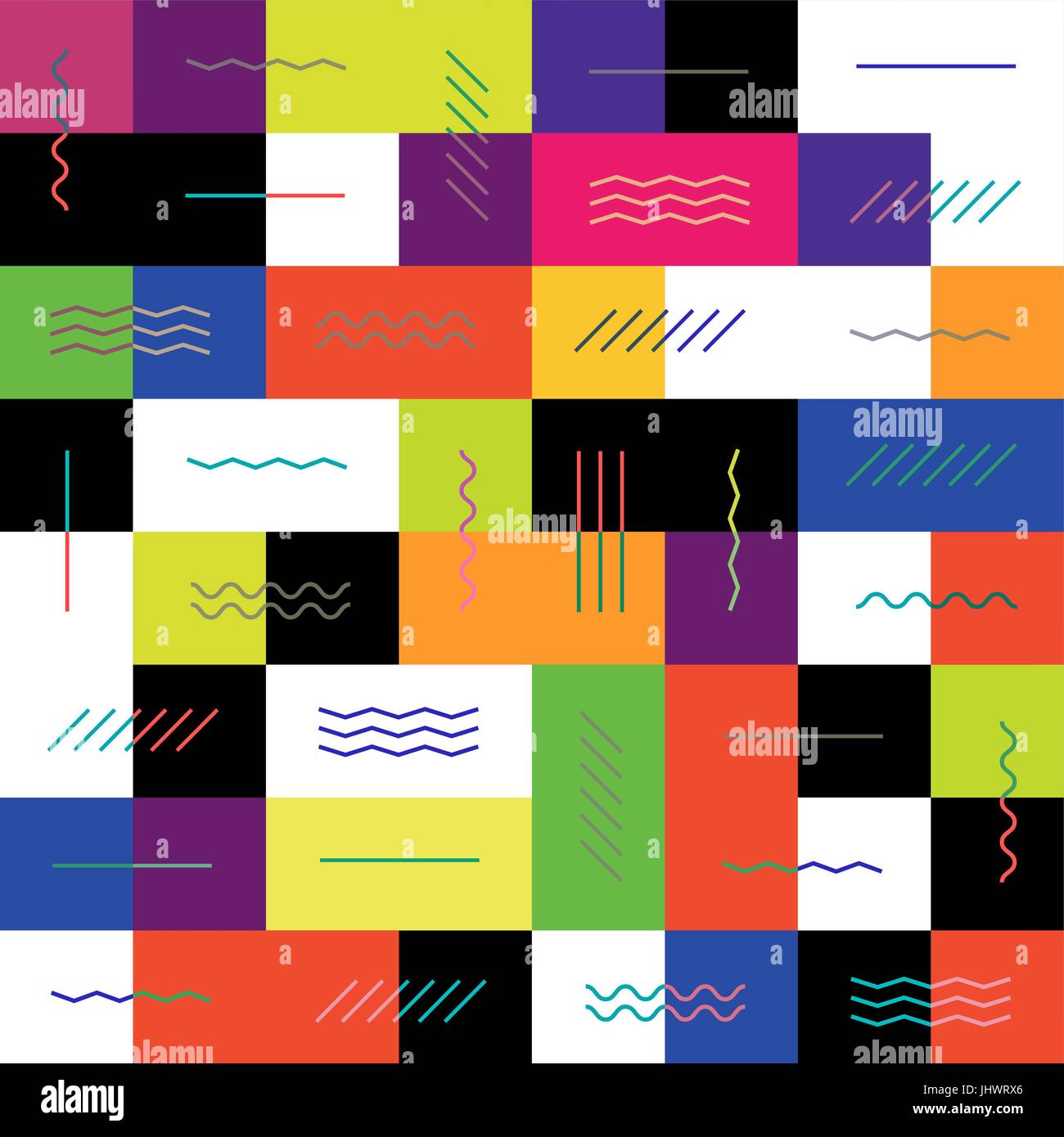 Geometric colorful background. Seamless. Colorful square tiles and ...