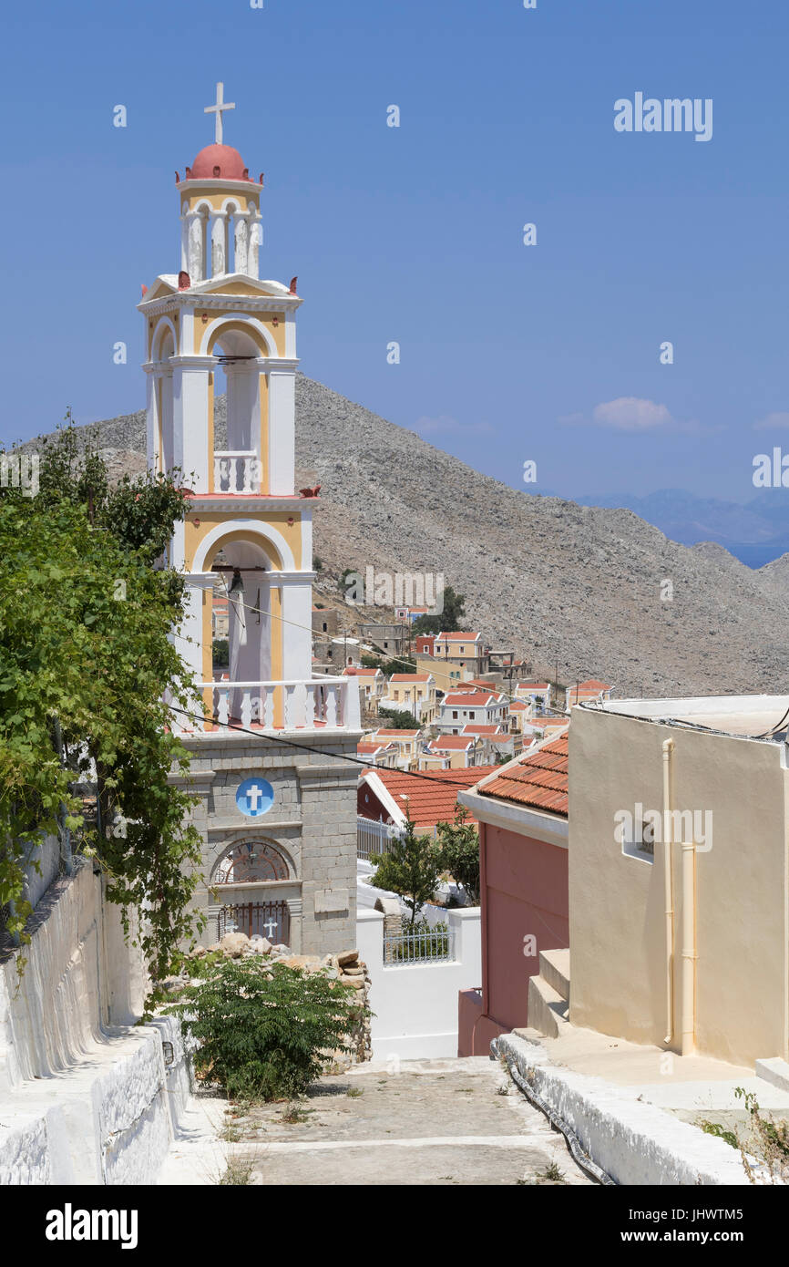 Symi Island, South Aegean, Greece - one of many beautiful churches in ...