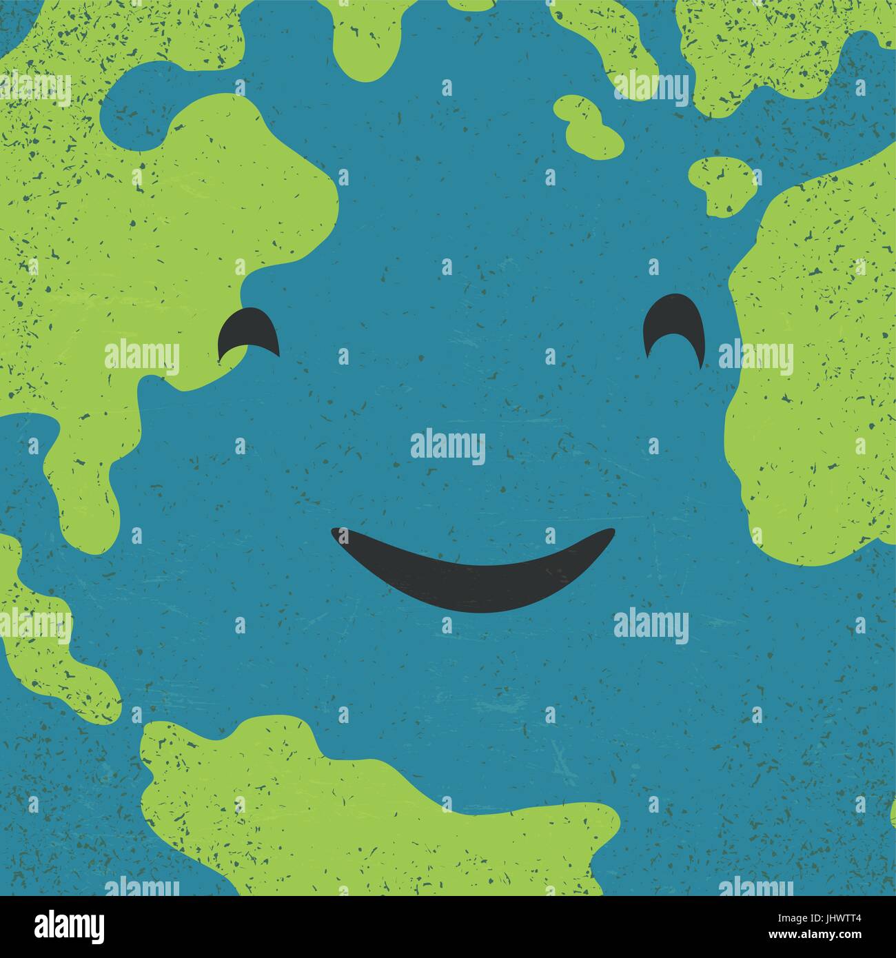 Earth face closeup. Earth day concept image Stock Vector Image & Art ...