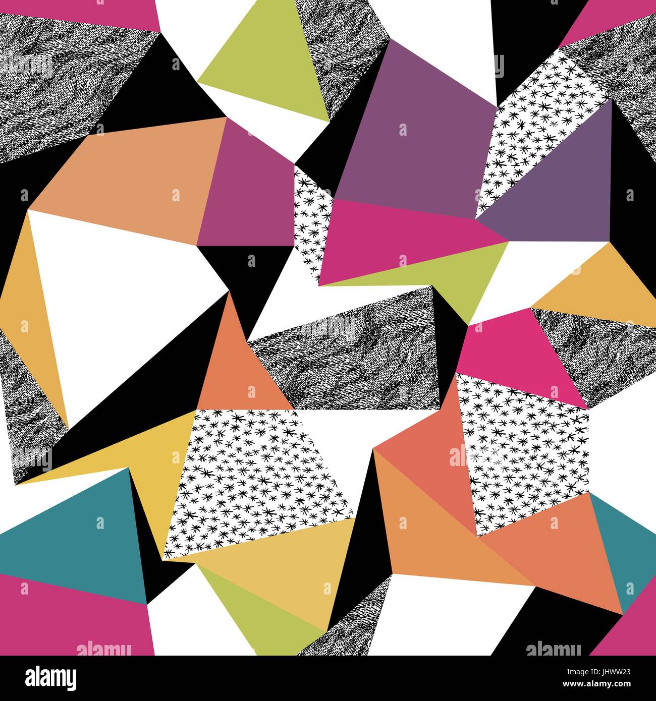 Retro triangles in 90s hi-res stock photography and images - Alamy