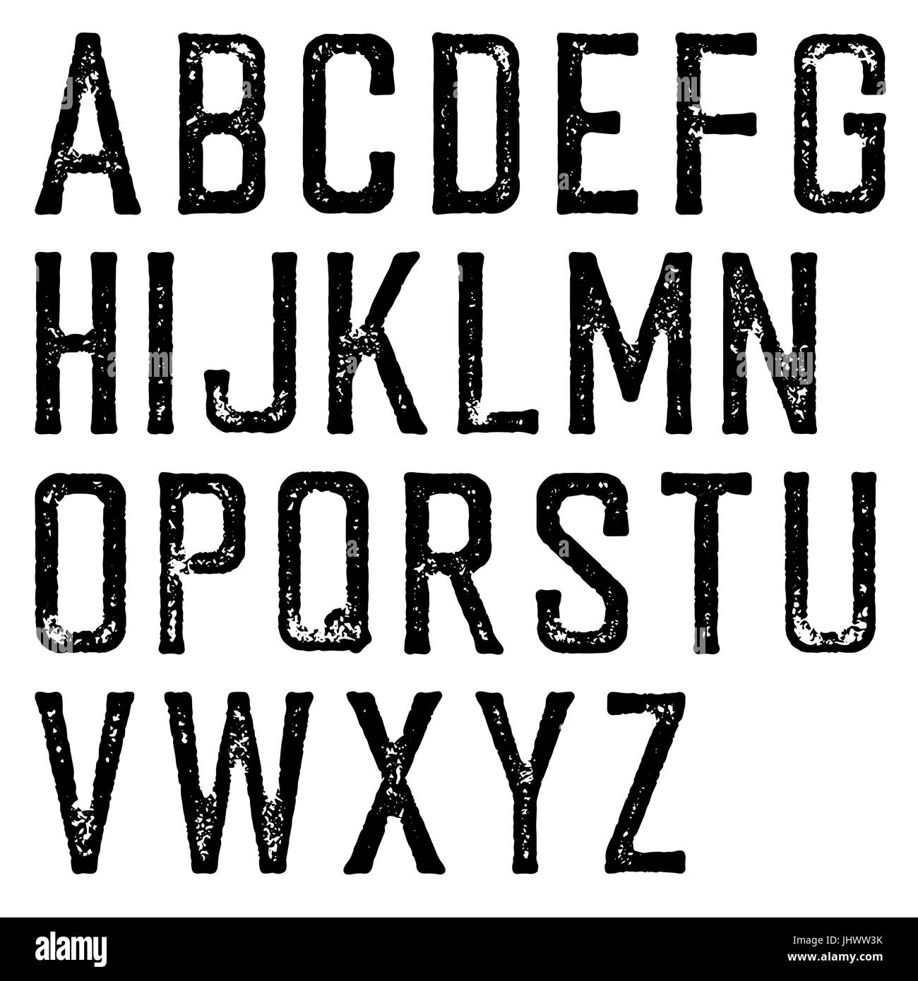 Stamped Font High Resolution Stock Photography and Images - Alamy