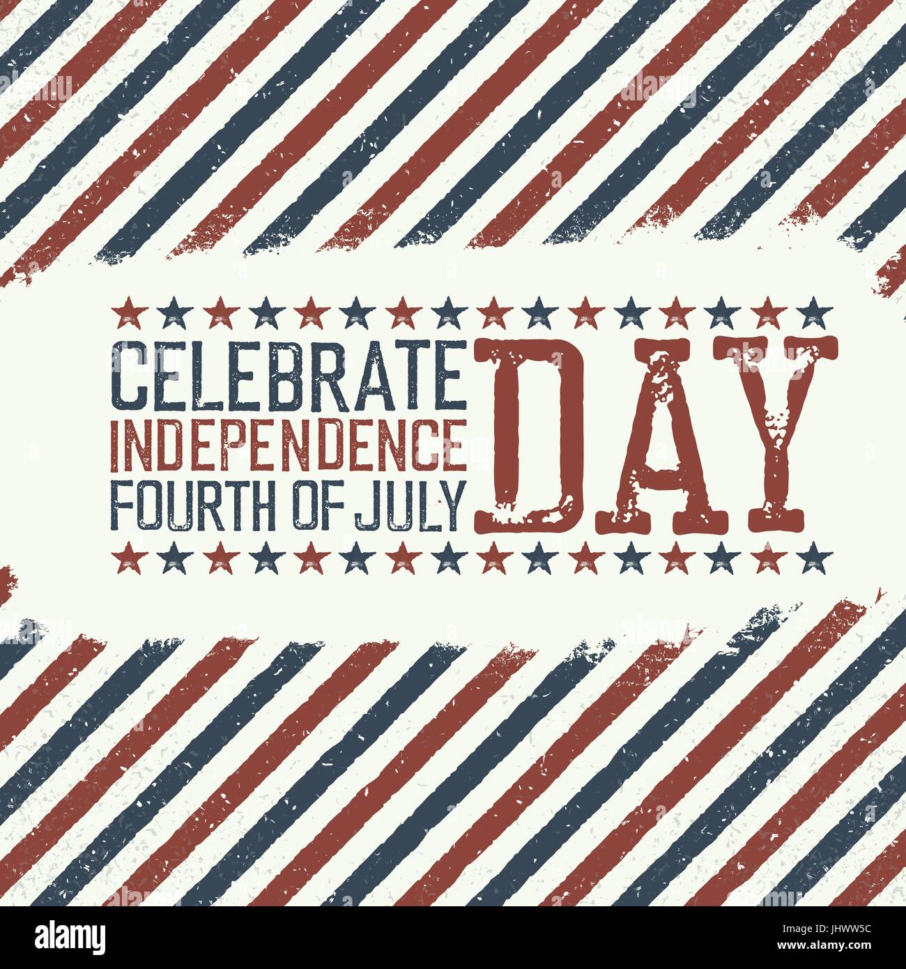 Greeting card for fourth of july holiday. Independence day celebration ...