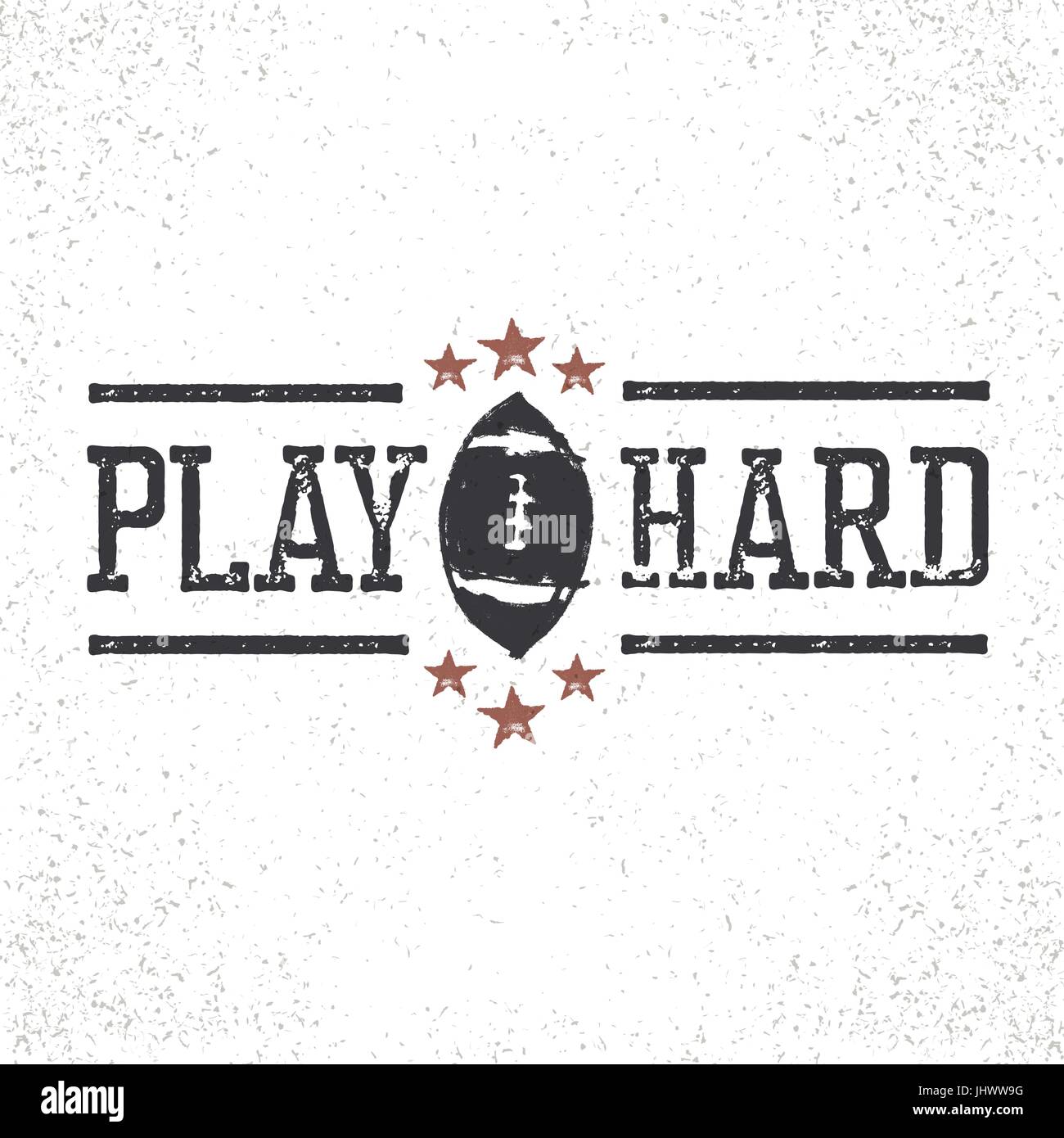 American football vintage poster Stock Vector Images - Alamy