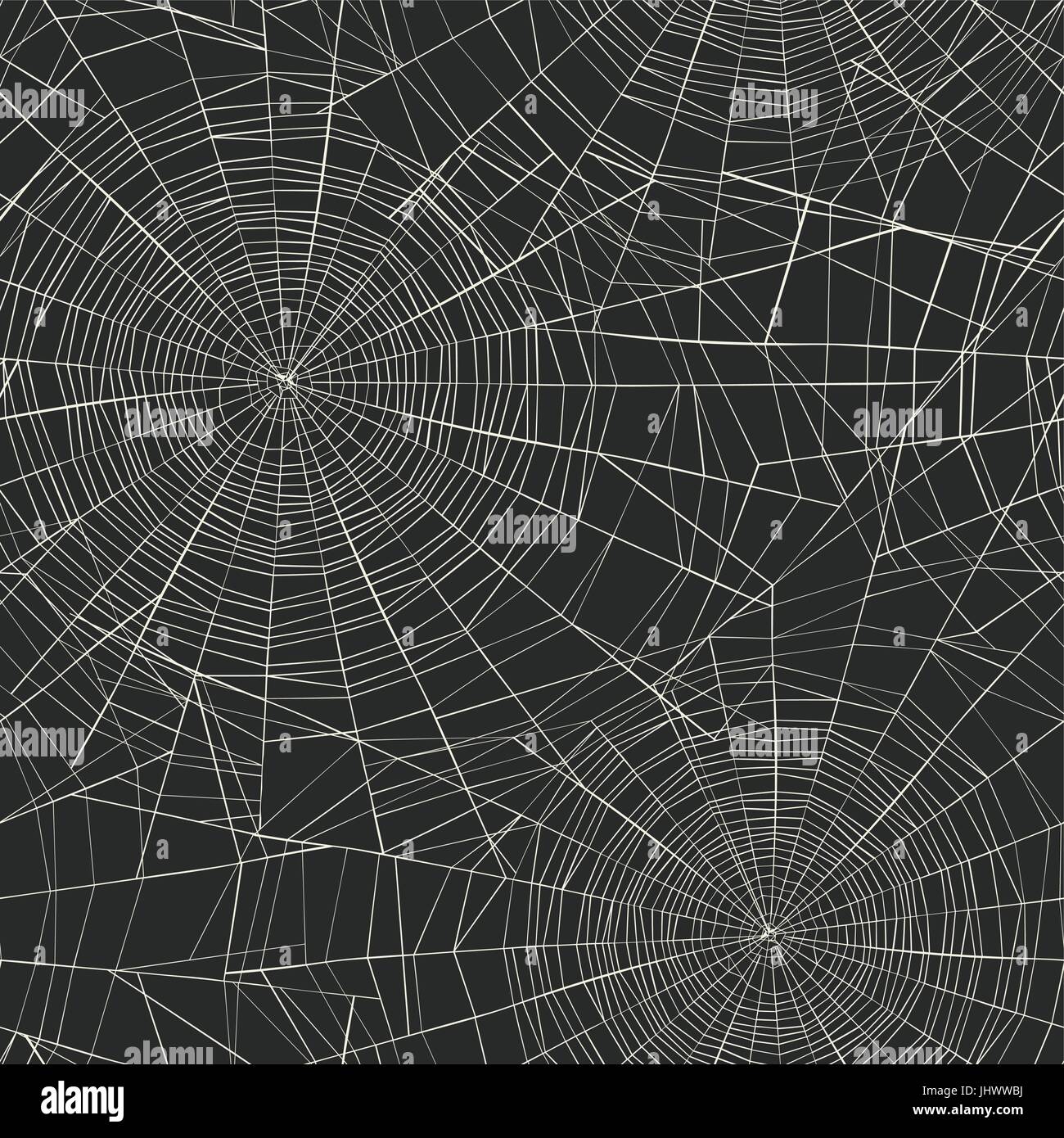 Halloween Themed Seamless Pattern Spider Web Background Stock Vector