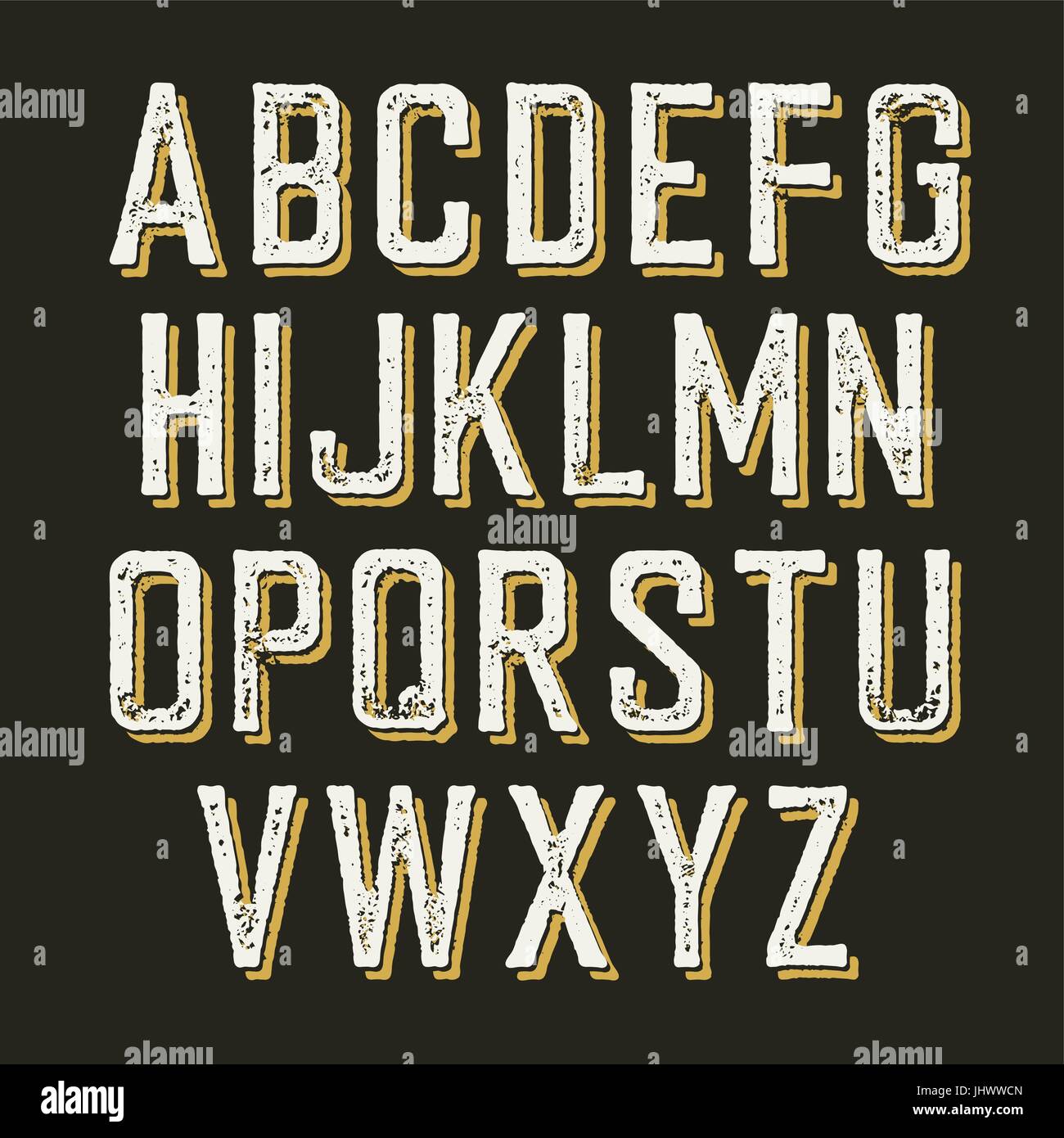 Vintage alphabet letters Stock Vector Image & Art - Alamy