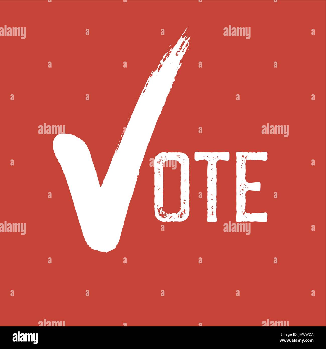 Voting Symbol. On red background Stock Vector Image & Art - Alamy