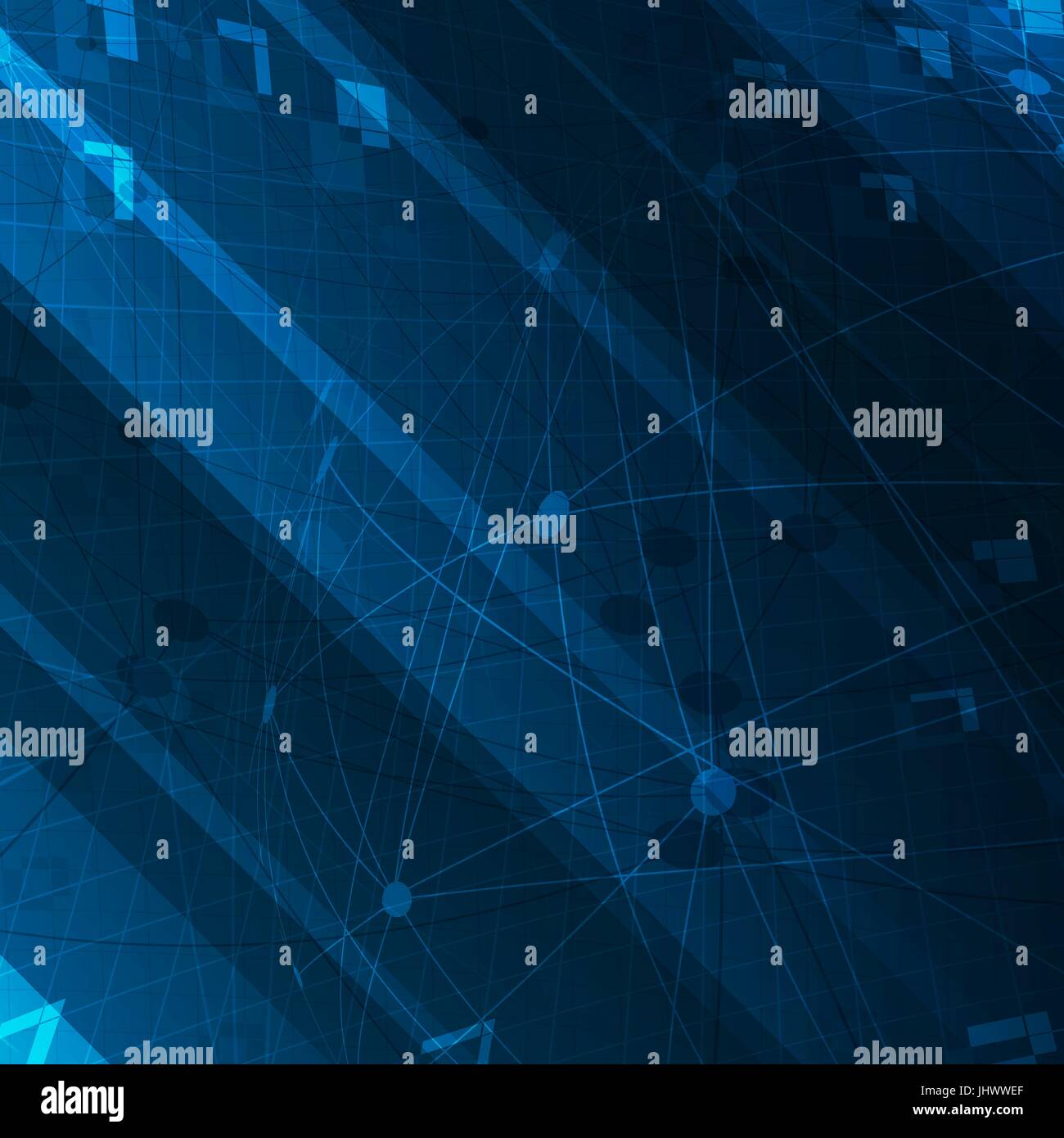 Abstract technological Blue background. For digital themed designs ...