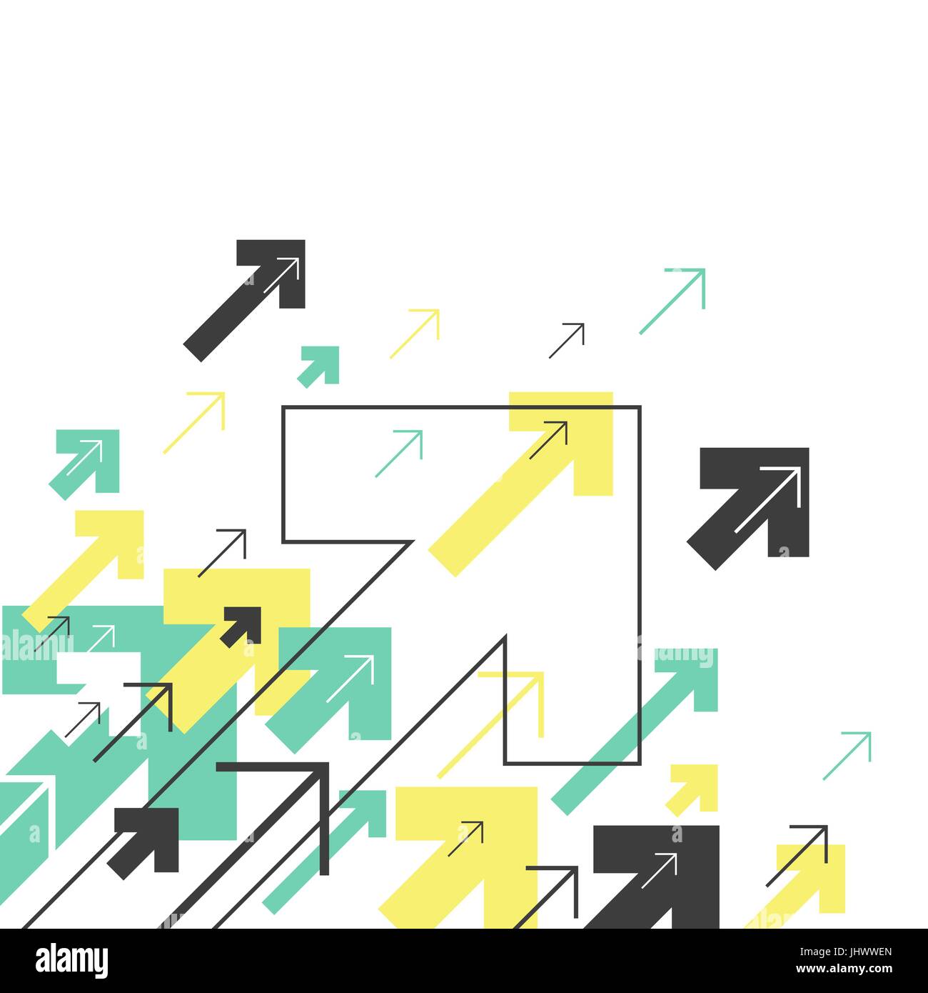 Abstract Success Concept. Growing arrows Illustration. Motion Up ...